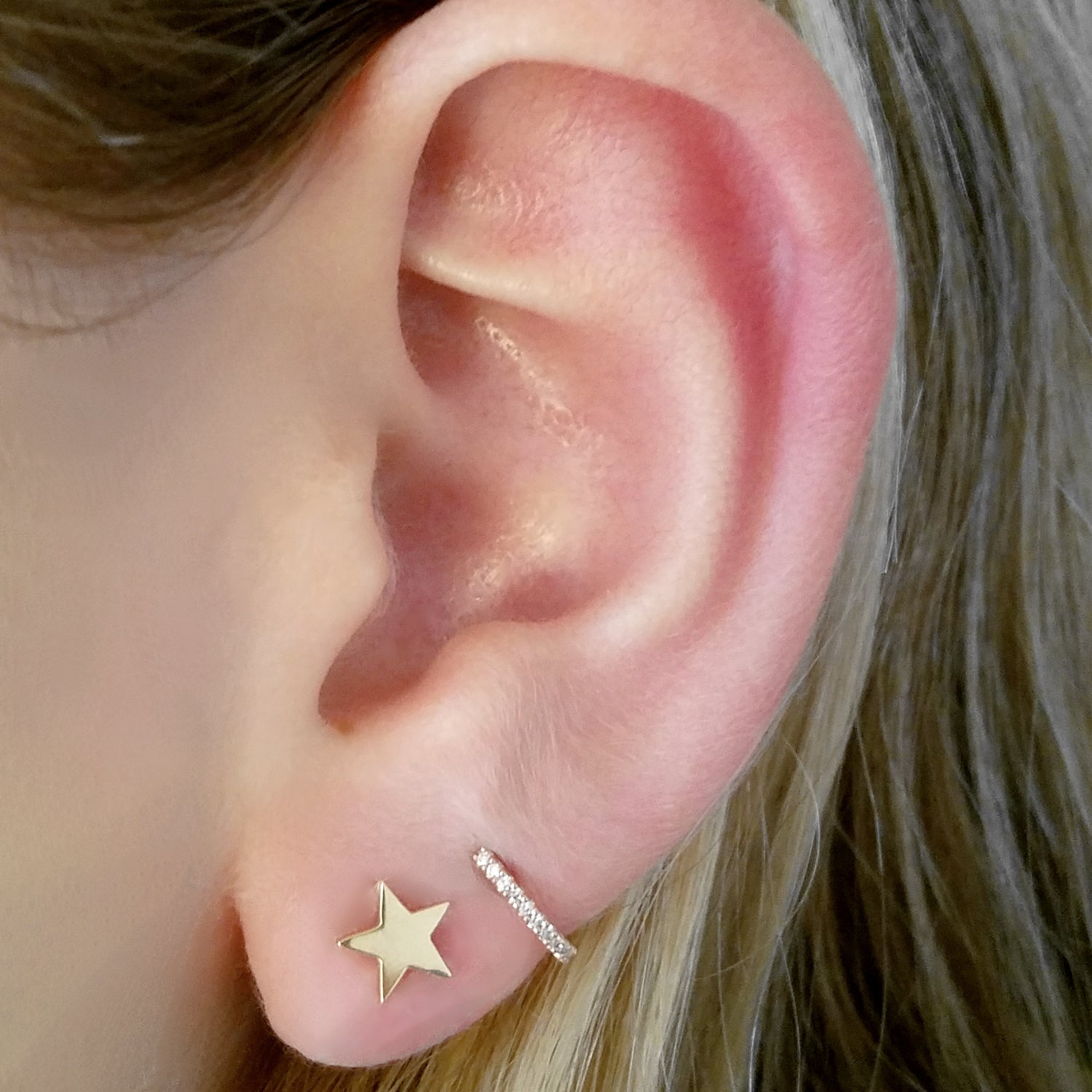 Solid 14K Gold Star Stud Earring – The Ear Stylist by Jo Nayor