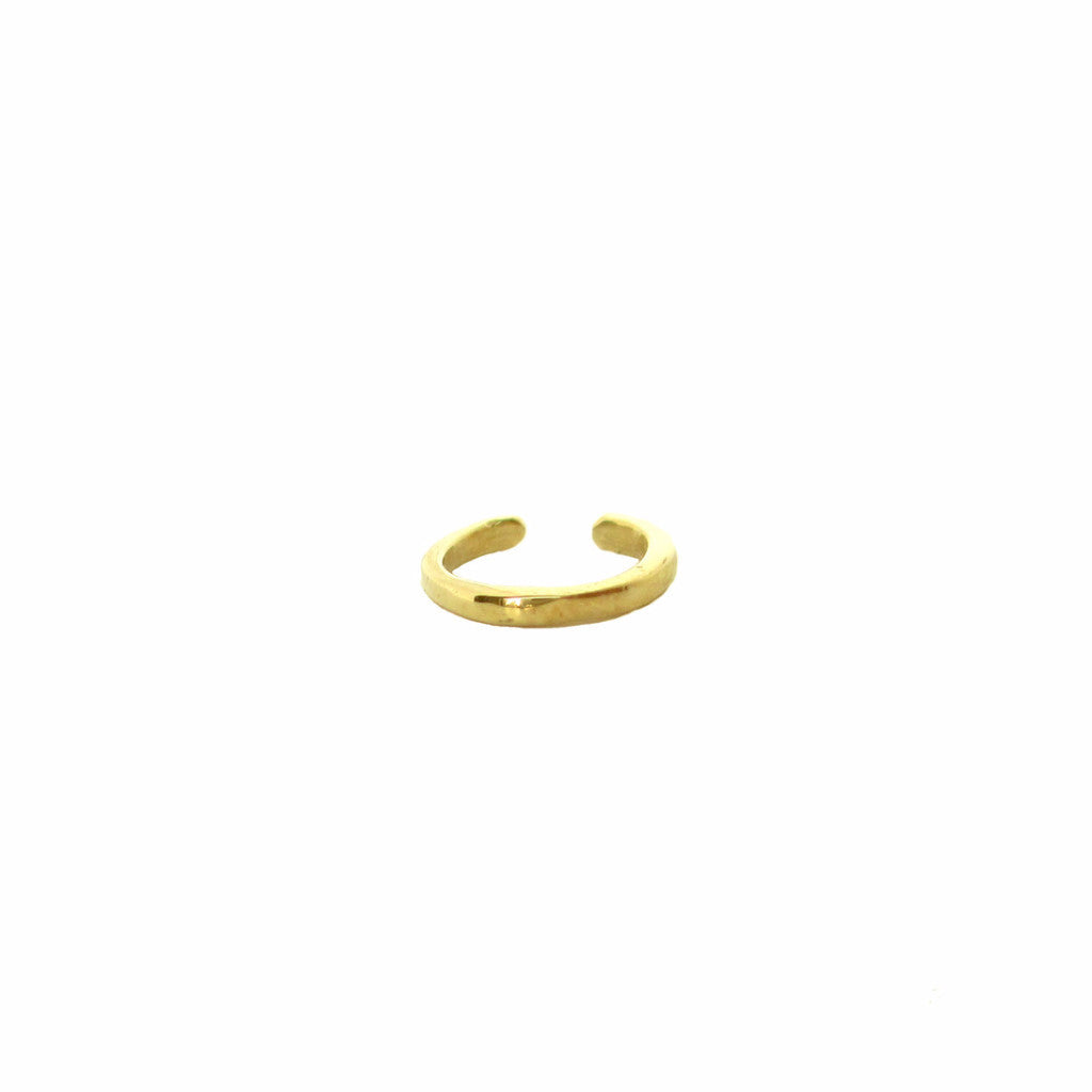 Single Solid 14K Gold Ear Cuff- Designer Earrings - The EarStylist ...
