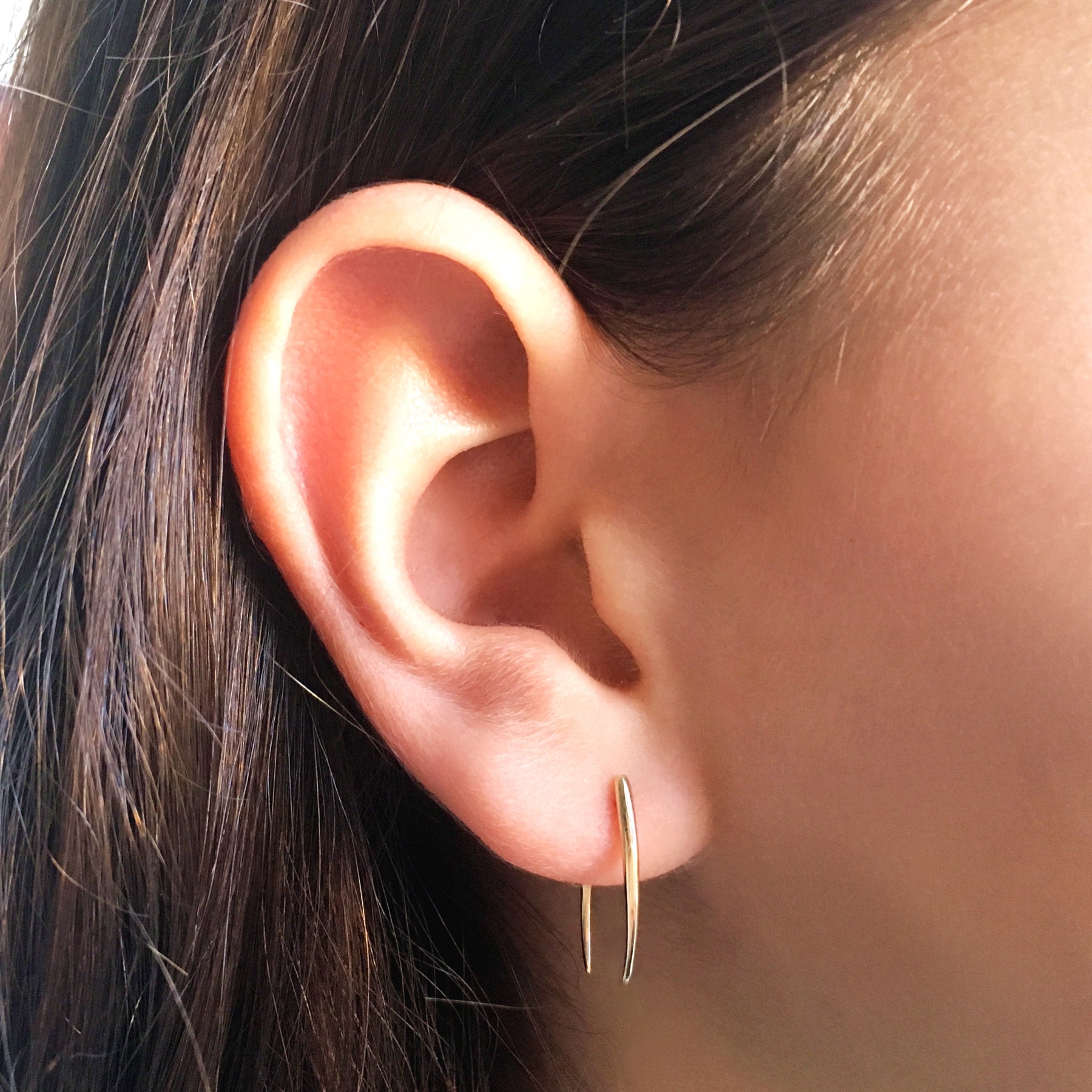 Solid 14K Gold Talon Earrings - Designer Earrings - The EarStylist ...